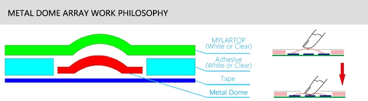 Customized Metal Snap Dome Switch for Button Keypad