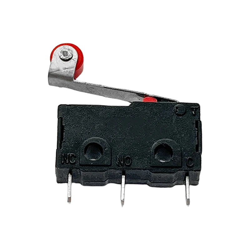 Limit Switch 3 Pin Micro Roller Lever Arm Normally Open Close Limit Switch KW12-3 KW11-N ...