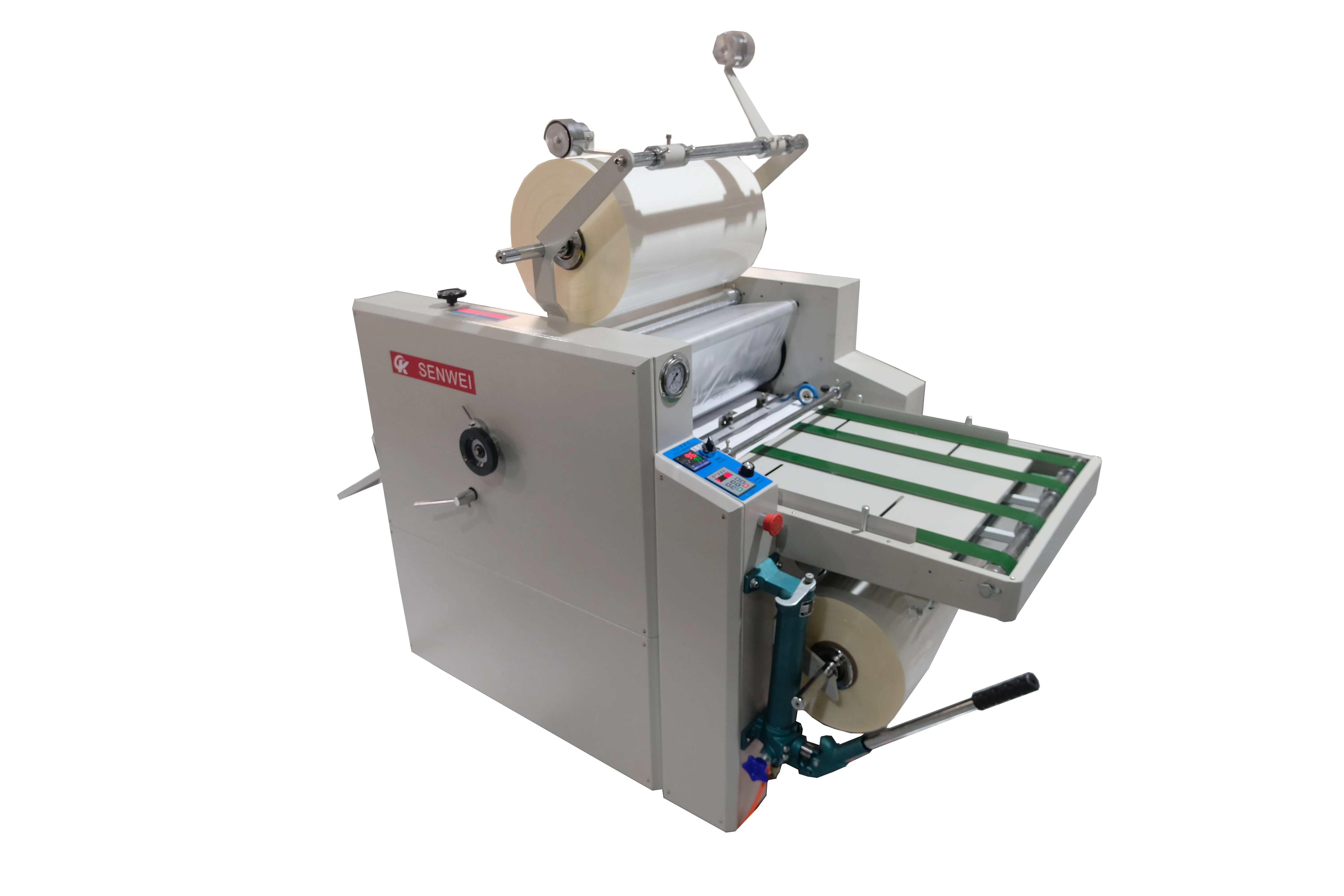 Swfm520c Hydraulic High Speed Semi Automatic Cold Glue Laminating