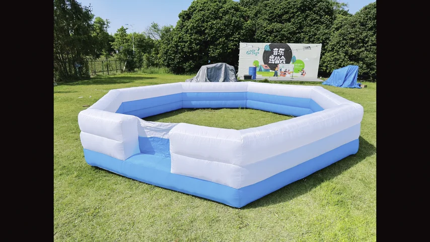 Outdoor Gaga Ball Pit Inflatable 20 Ft Gagaball Court With Powerful ...