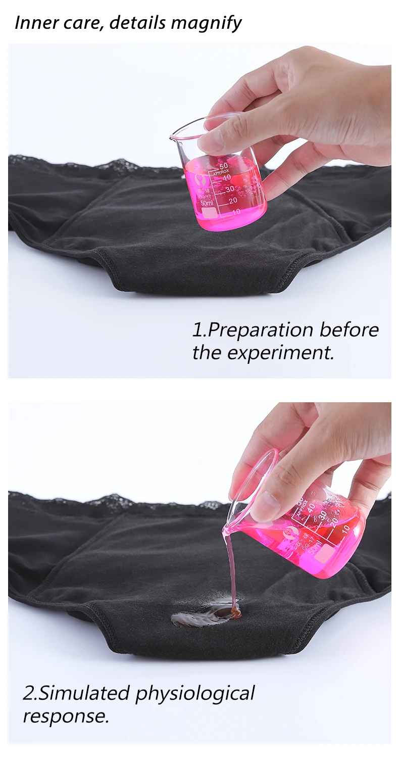 Trendy Design 4 Layer Menstrual Panties Cotton Menstrual Physiological ...