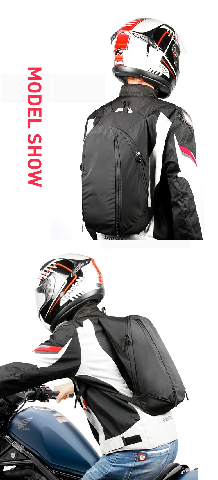 Fashionable Motorcycle Helmet Bag Foldable Waterproof Enlarged Outdoor ...
