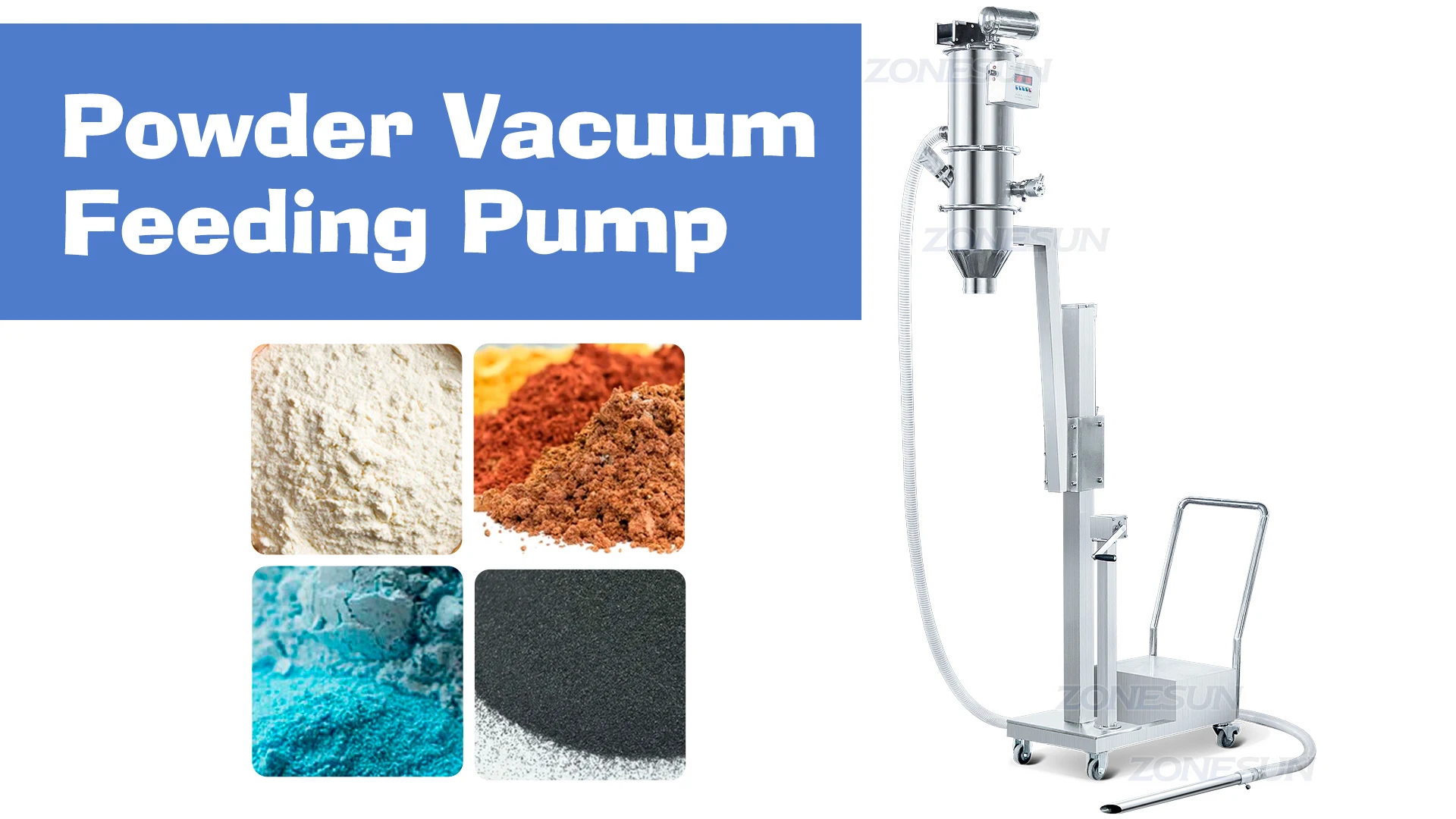 Zonesun Zs-vfp1 Automatic Powder Vacuum Feeding Pump For Filling ...