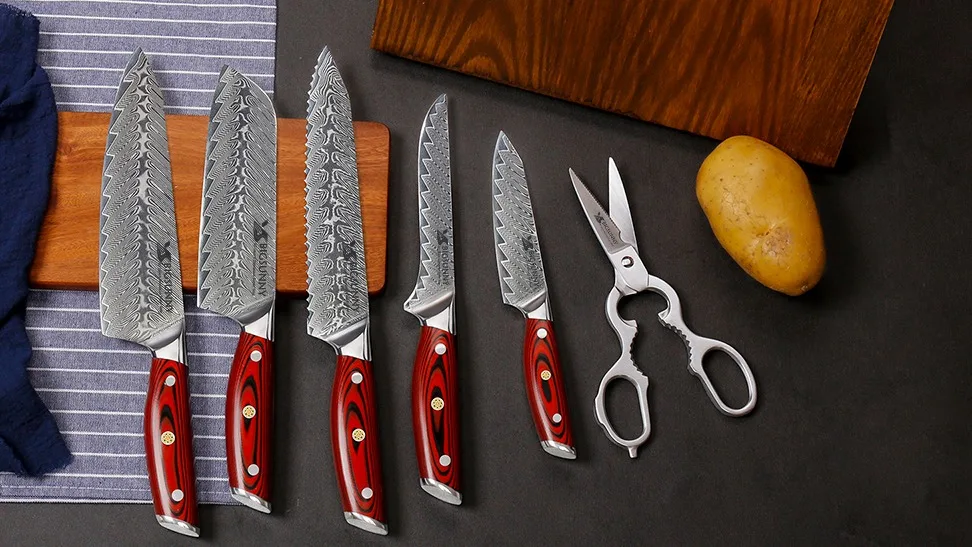 Professional Damascus Steel Filet/filleting Knives 6.4 Inch Boning ...