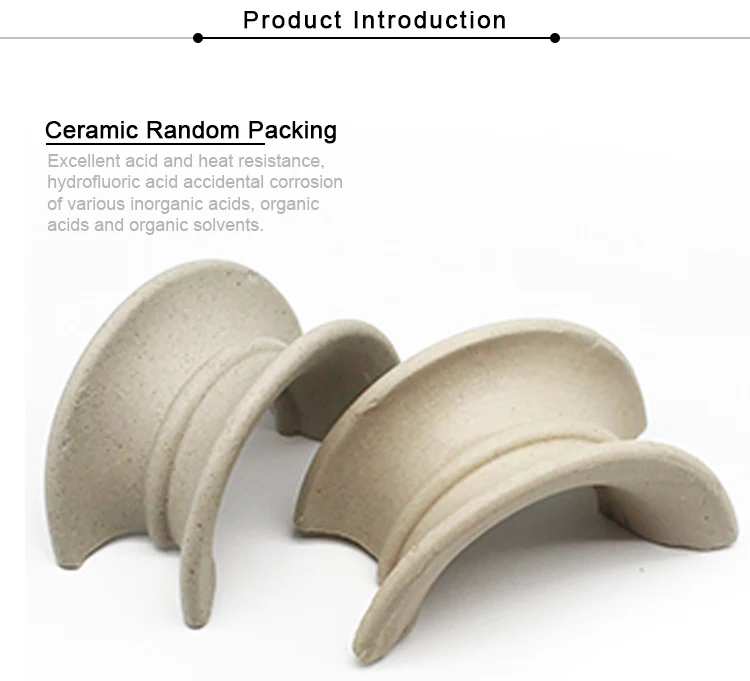 Chemical Random Tower Packing 50mm Ceramic Intalox Saddle Packing Rings ...