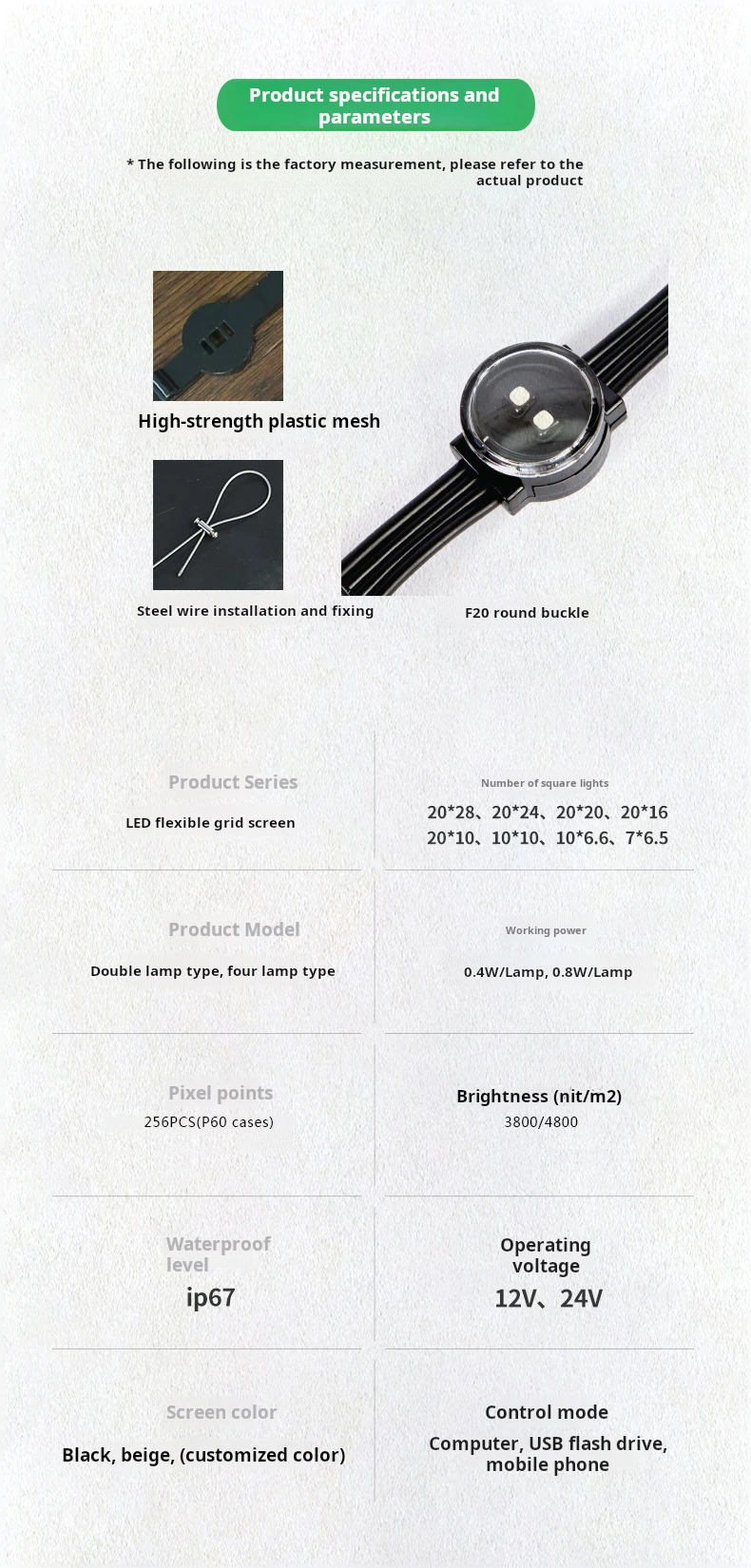 P60 Point Light Source Grid Screen Breakpoint Transmission Grid Screen ...