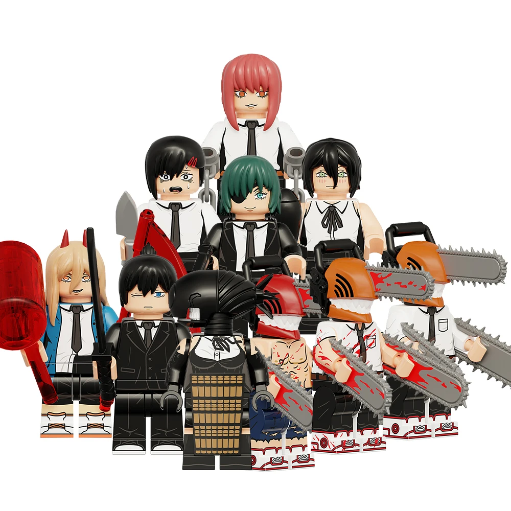 Leguoguo Anime Chainsaw Man Denji Pochita Devil Building Blocks ...