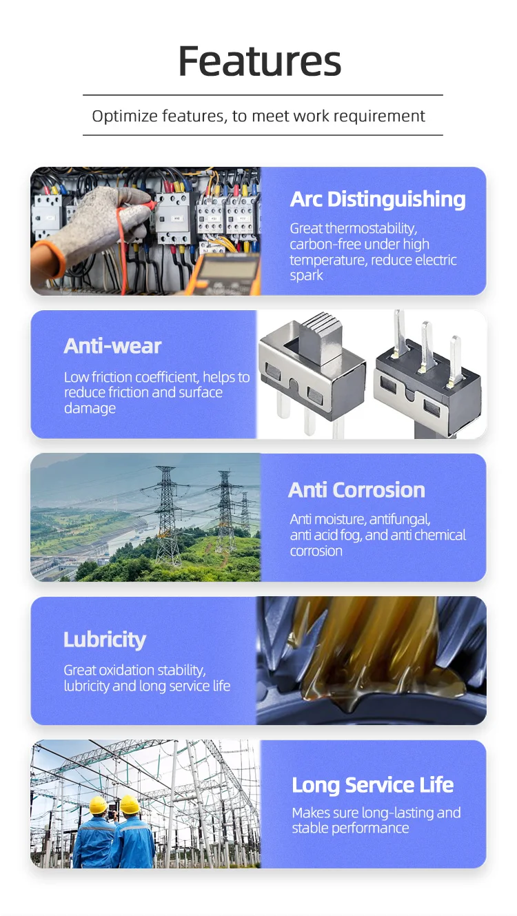 High Current Switch Contact Grease for Electrical Arc Extinguishing