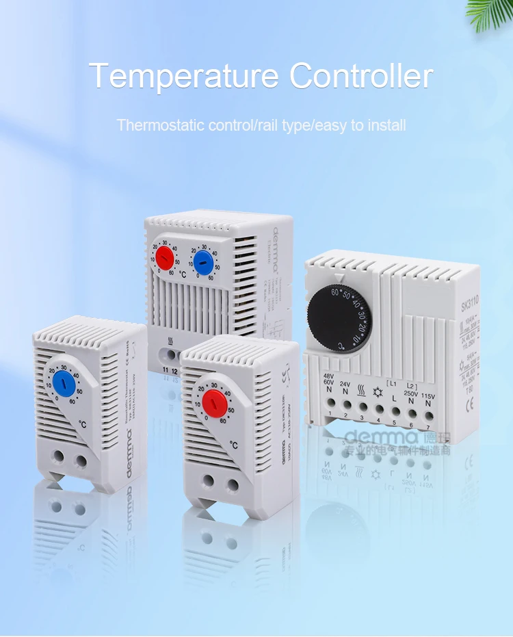 0-60 Celsius Degree Bimetallic Thermostat Temperature Controller ...