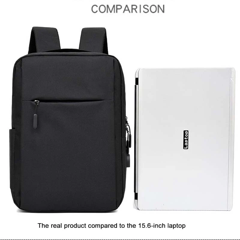 Office Computer Packsack Laptop Backpack Rucksack School Bags With Usb ...