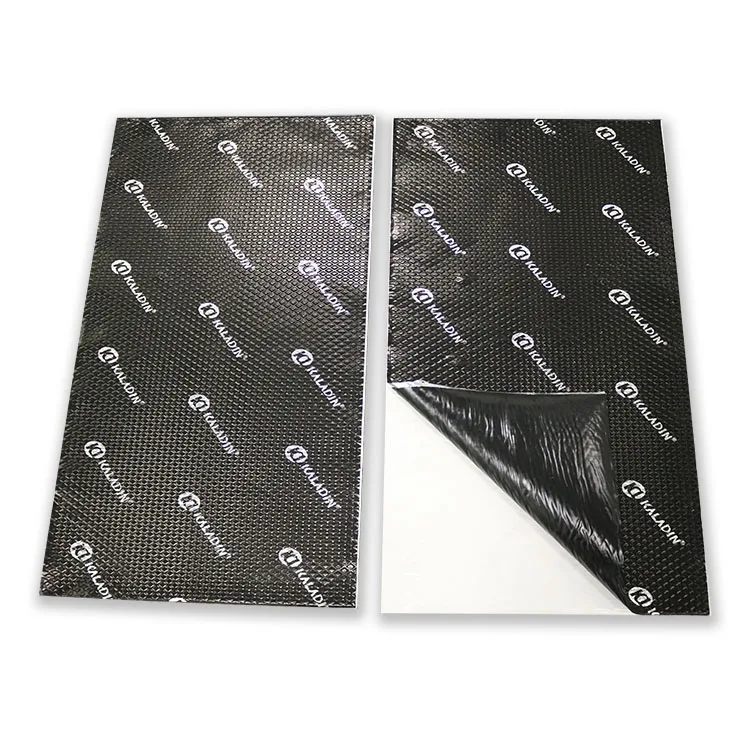 Black Butyl Rubber Car Soundproof Pad - Noise Dampening