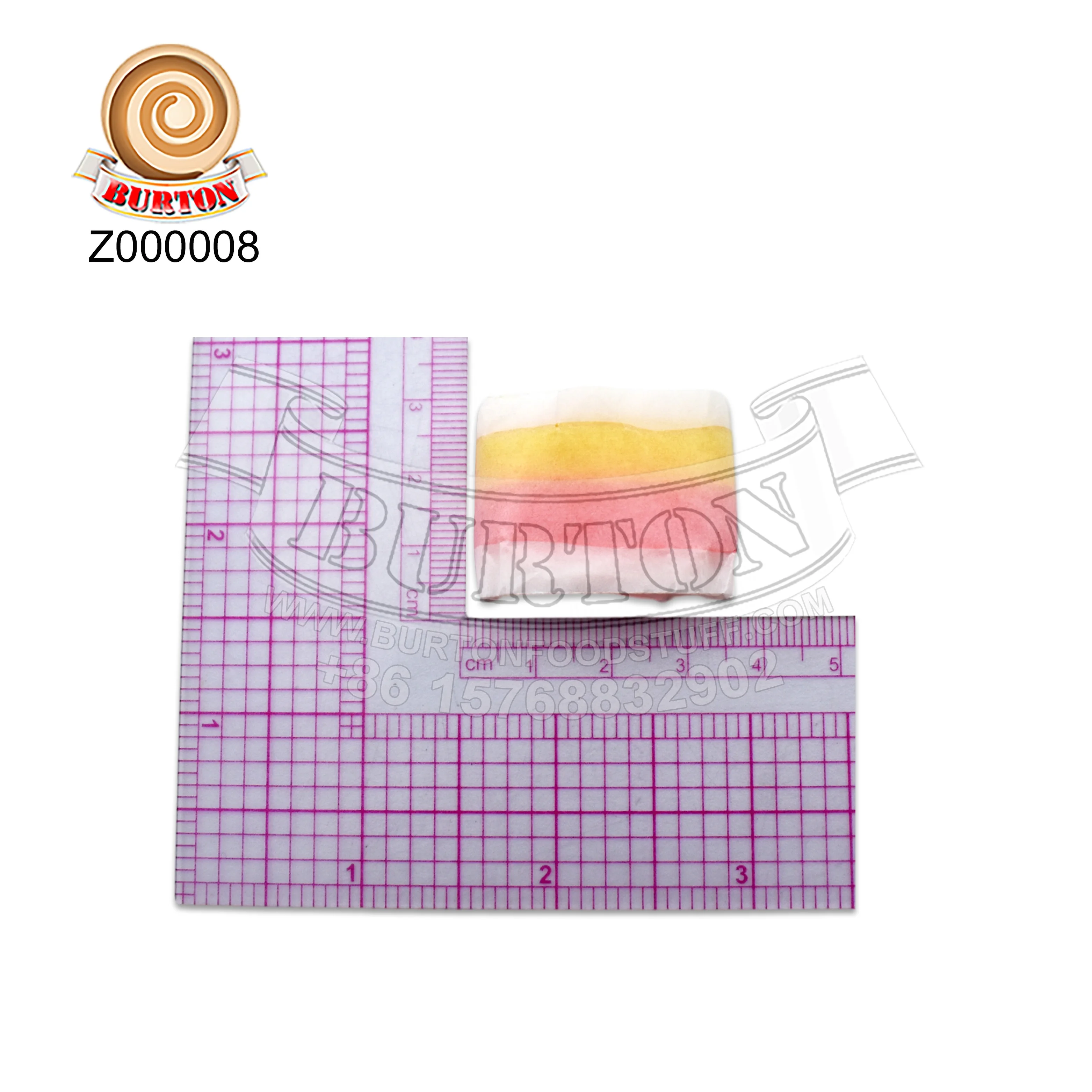 Yummy Iridescent Gummy Roll Honey Peach And Mango Flavor Good Taste Soft Candy Roll In Bulk ...