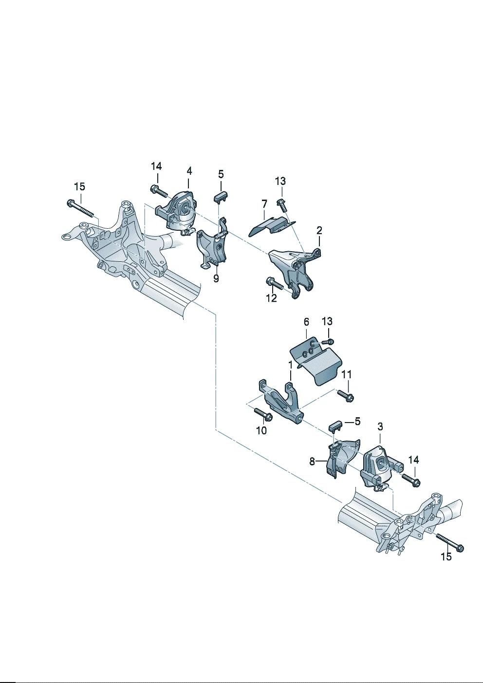 8R0199381 Engine Mounts for Audi A4 B8 Q5 Porsche Macan