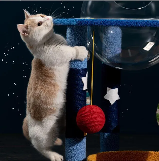 Star Pattern Cat Scratch Board Integrated Sisal Cat Scratcher Cat Toy ...