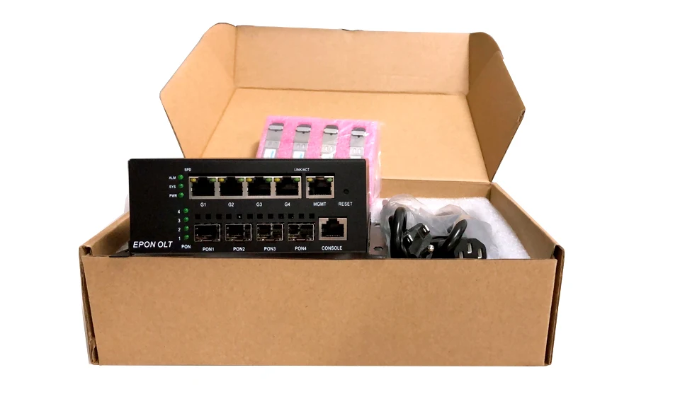 Olt Hioso Mini 4port Ftth Olt Mini Epon 4pon Olt Work With Epon Xpon ...