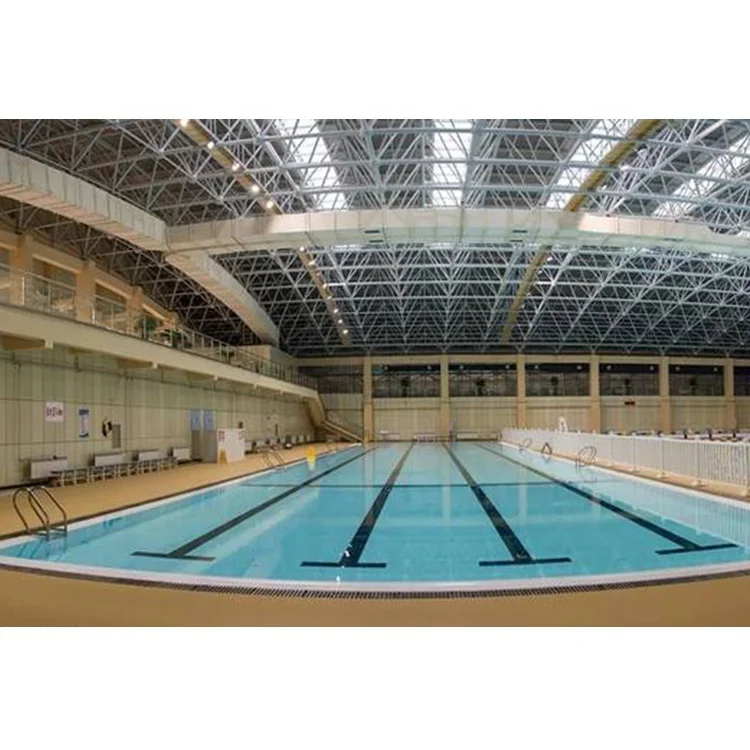 Indoor Alloy Roof Swimming Pool Steel Structure Building - Buy ...