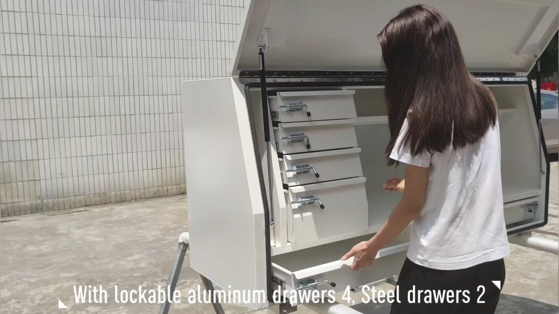 Tools Storage Box Metal Cabinet For Trailers Trucks Ute Tray With Heavy ...