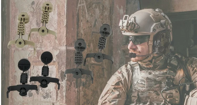 TS TAC-SKY Tactical ARC Rail Helmet Adapter Headset Accessories for ...