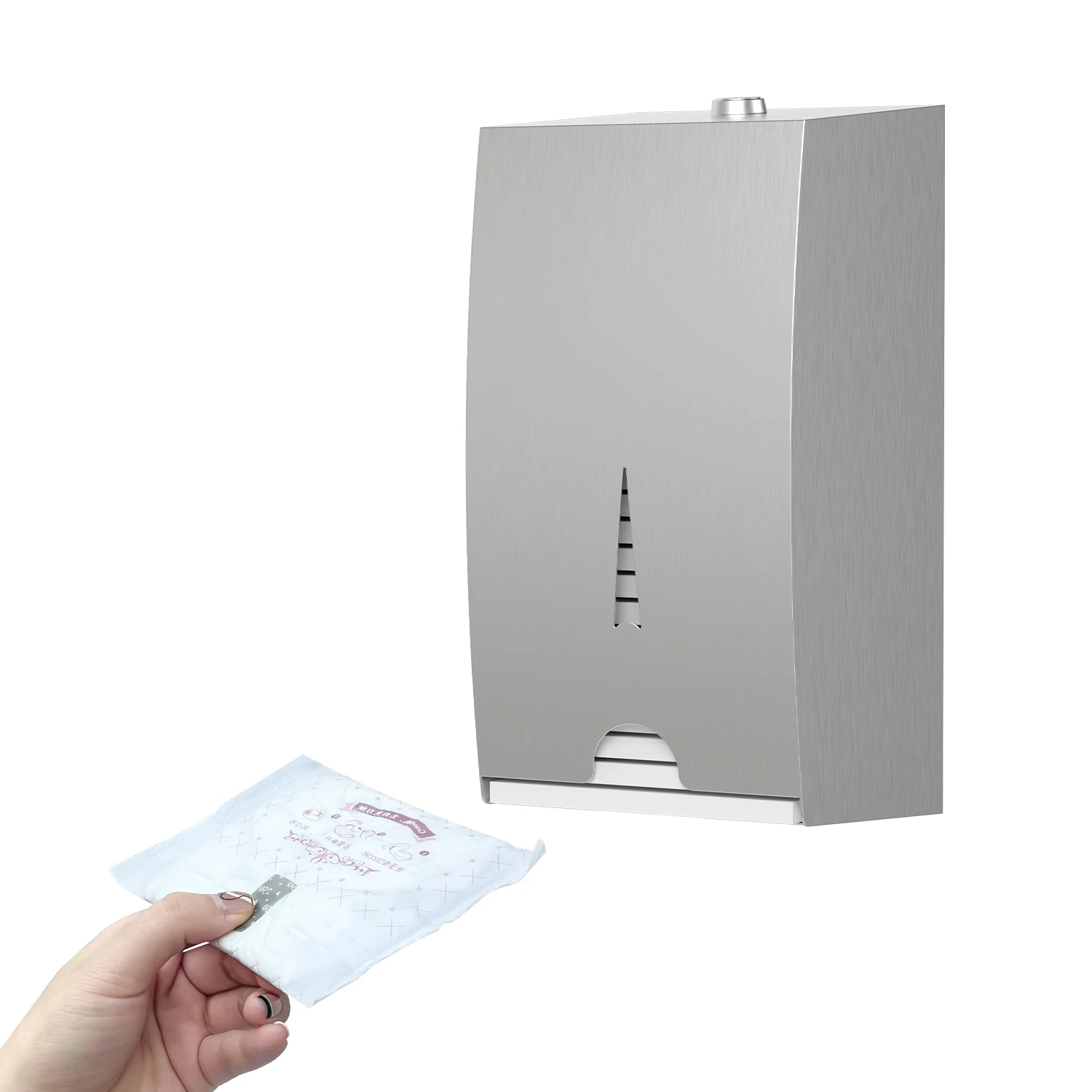Stainless Steel Sanitary Pad Dispenser - Hygiene & Convenience