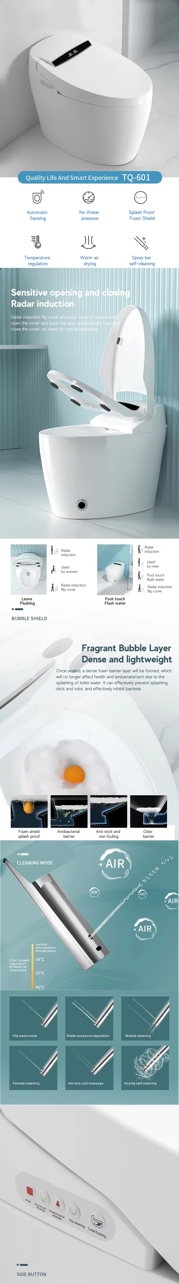 Smart Toilet with Auto Sensor Flush - Intelligent & Efficient