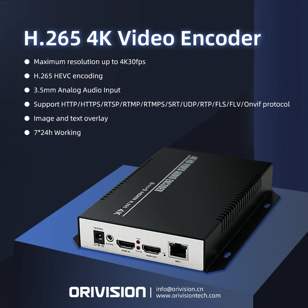 Orivision 4k Hd Encoder Iptv H265/h264 Rtsp Srt Rtmp Hdmi Video Ip Encoder - Buy 4k Encoder Iptv ...