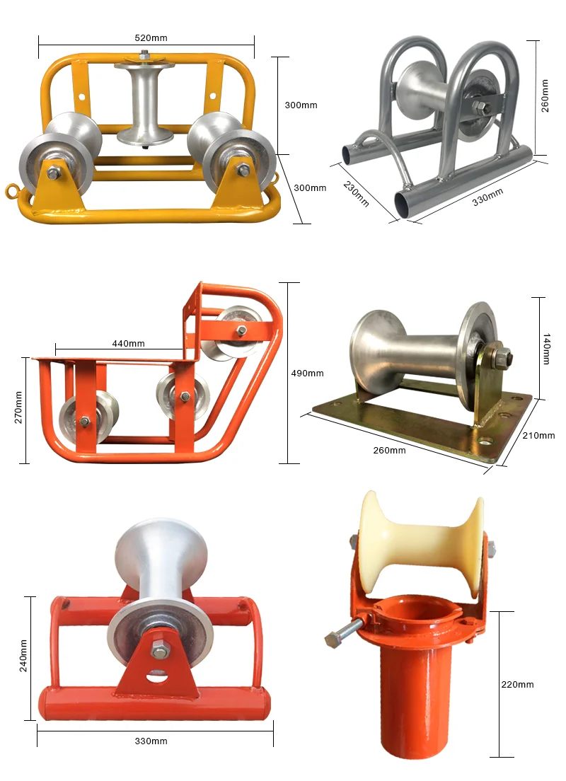 Electric Manhole Cable Laying Pulley Aluminum Wheel Cable Roller - Buy ...