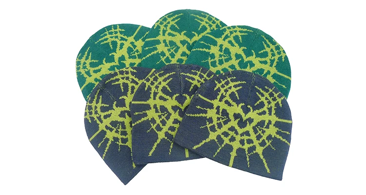 Unisex Reversible Acrylic Beanie Winter Sports Cuffless Skull Cap All ...