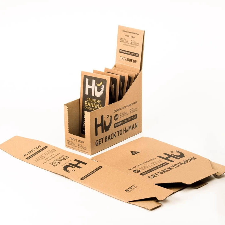 Cardboard Folding Sachet Display Boxes - Customizable Packaging