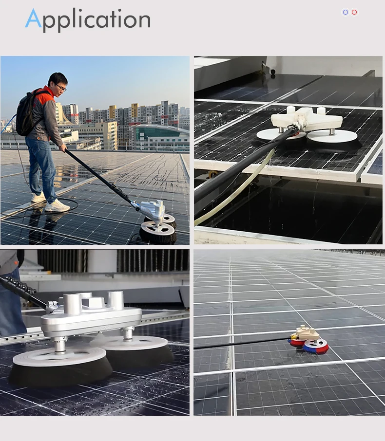 Multifitsolar Water Fed Telescopic Pole Solar Panel Cleaning Brush ...