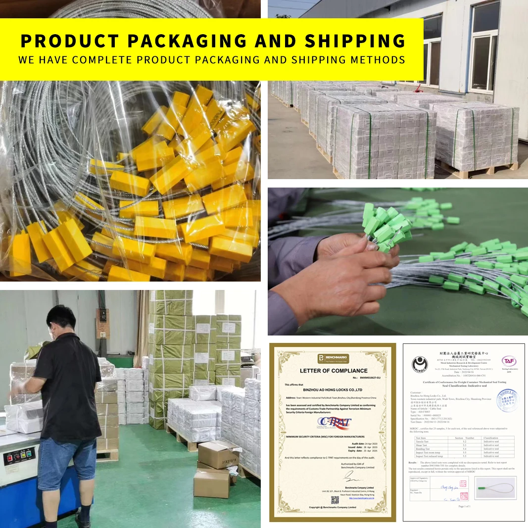 Ah-cs008 Disposable Pull Tight Abs Cable Seal Cargo Container Cable ...