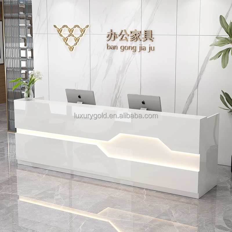 Hotel Office Reception Desk Checkout Counter Small Nail Salon Reception ...