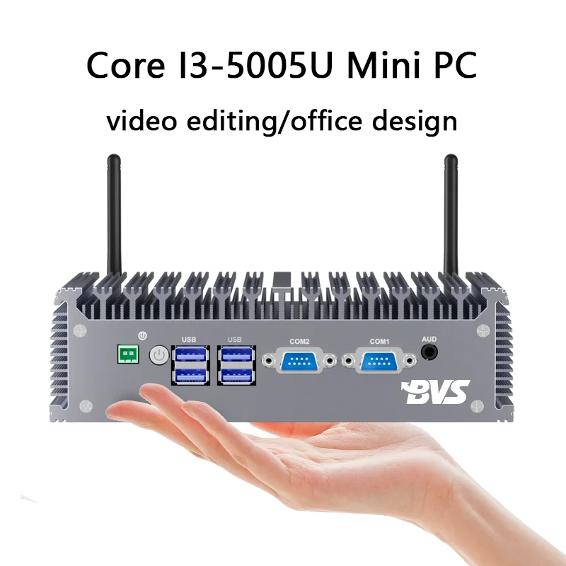 Customized Touchscreen Fanless Mini PC Core I3-5th Gen Processor 4+128 ...