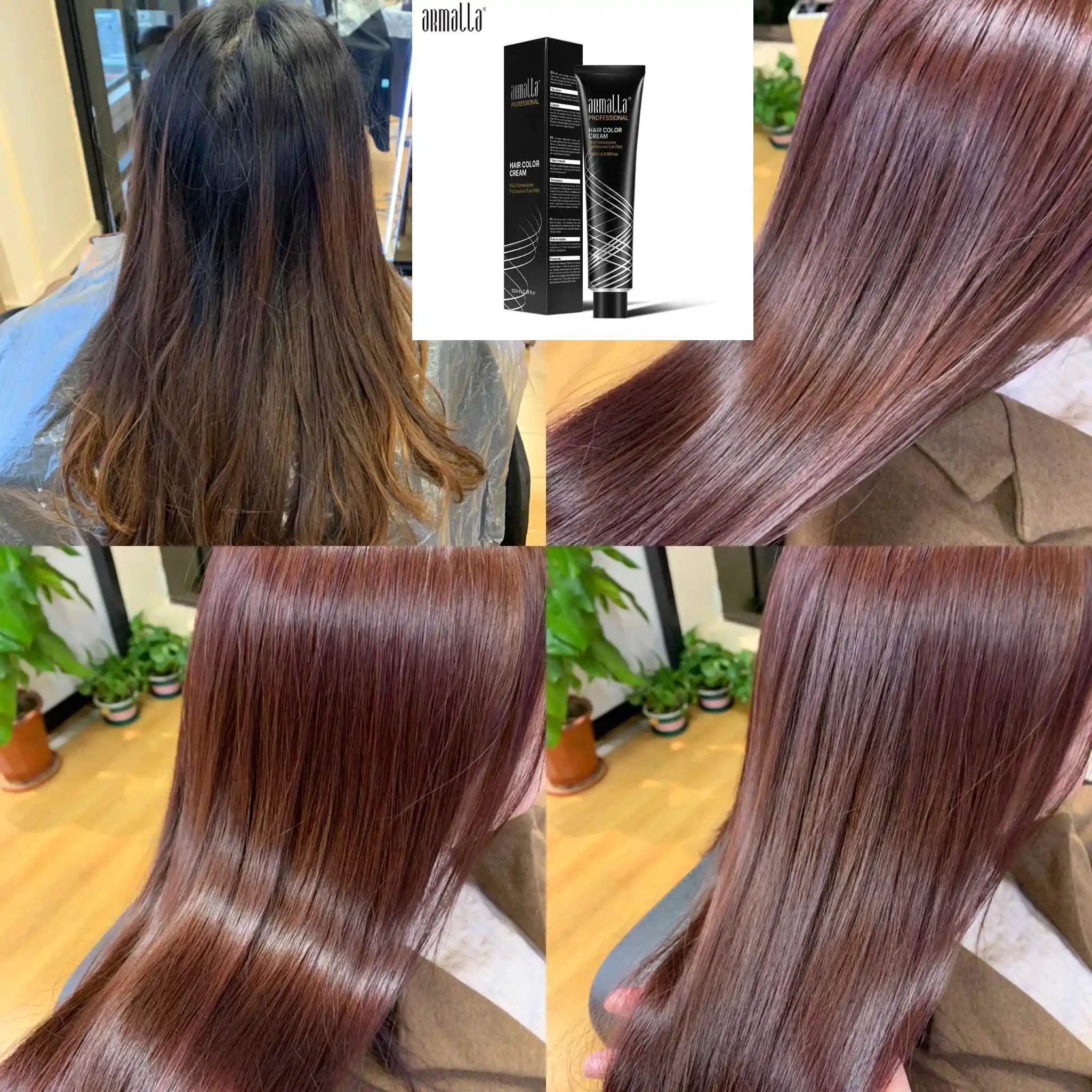 Armalla Professional Low Ammonia Color Lightening Permanent Hair Colour ...