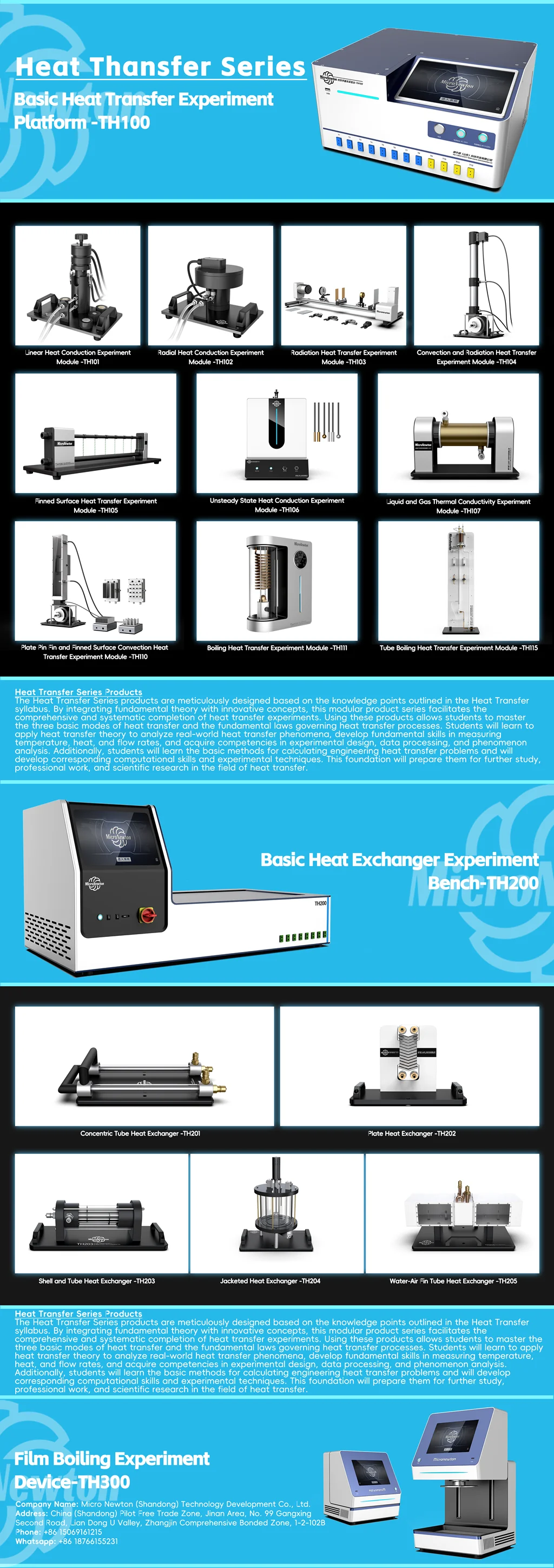 Basic 220V Electronic Jacketed Heat Exchanger Experiment Platform ...