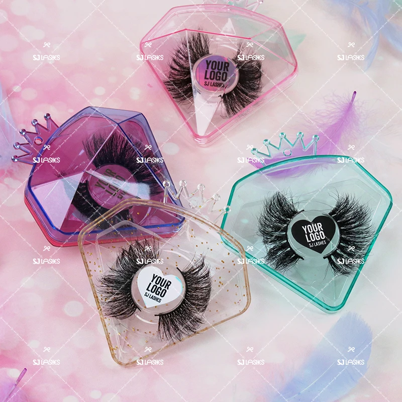 Cute Packaging Mini Suitcase Lash Strips Eyelashes Box Packaging For ...