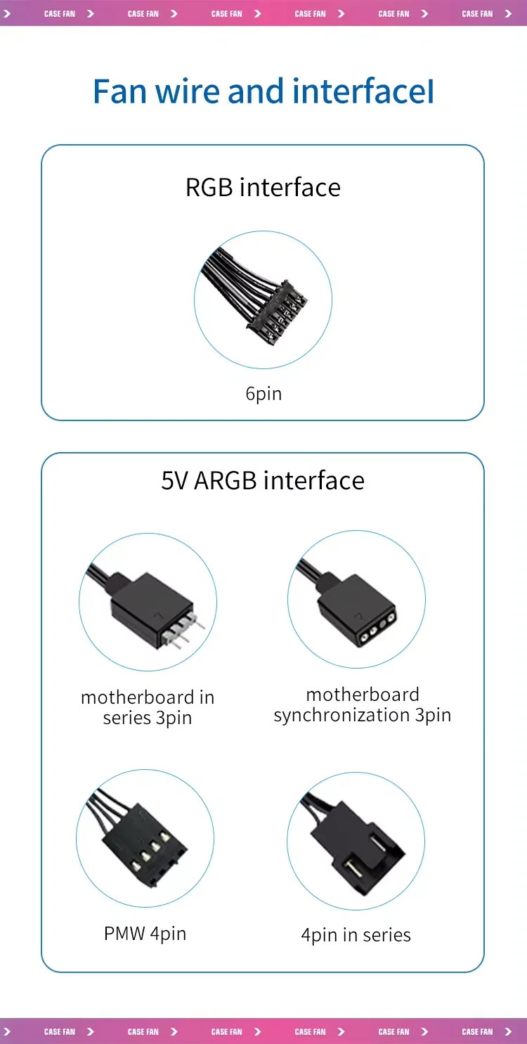 Factory Oem 120mm Cooling Pc Fan Rgb Computer Gaming Fan - Buy Air ...