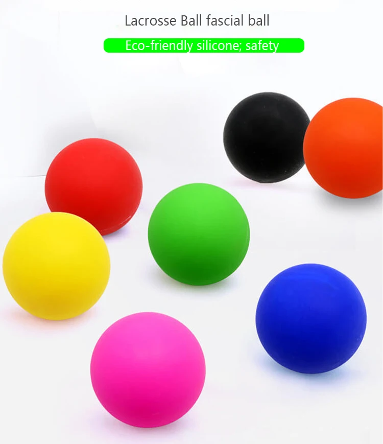 Therapy Fascial Balls Foot Back Shoulder Massage Solid Silicone