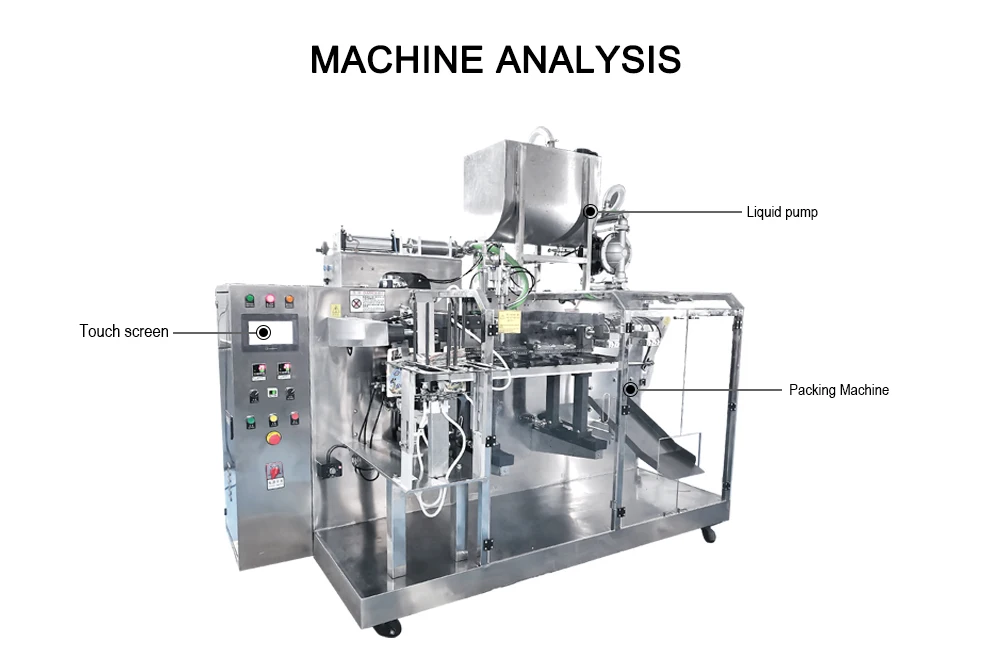 China Automatic Liquid Detergent Filling And Packing Machine Doypack ...