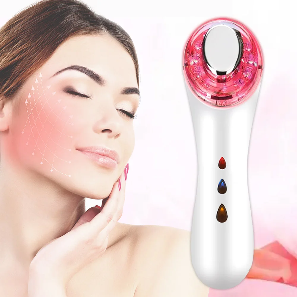 Home Use Wireless Photon Skin Multifunctional Massager Skin Tightening Ems Rf Anti Aging Red Led ...