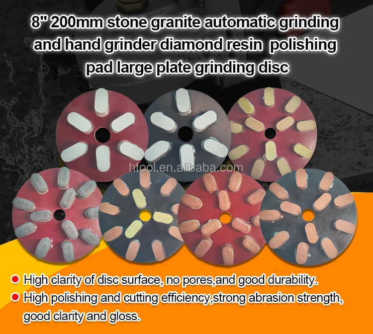 8inch Stone Granite Automatic Grinding Disc And Hand Grinder Diamond ...