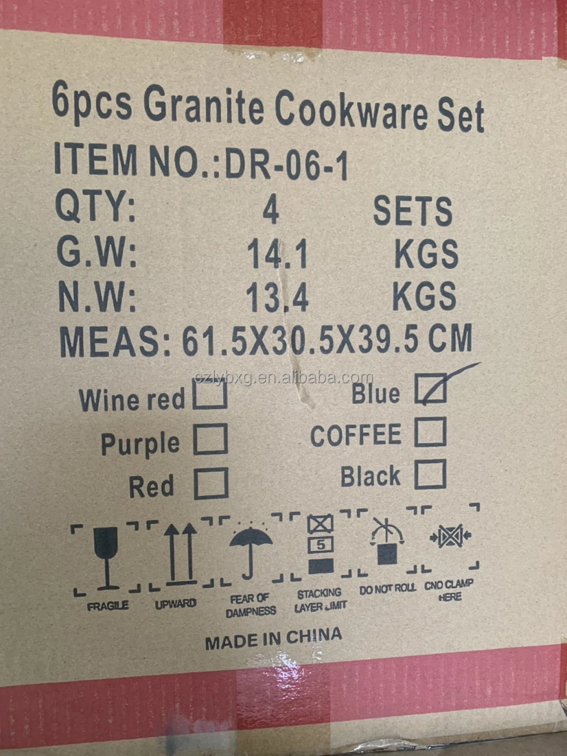 Wholesale High QualityCook Dinnerware Cooking Pot Set Cookware Granite ...