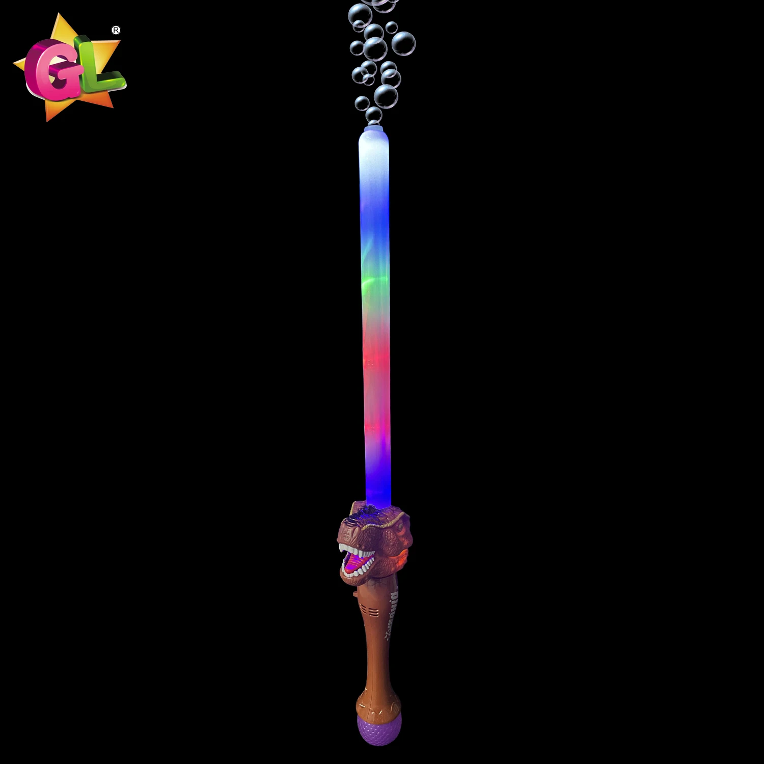 Light up Bubble Toys Led Cartoon Dinosaur Bubble Wands with Sound Fun ...