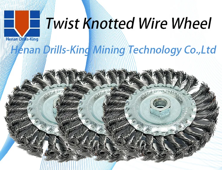 Removal Deburring Abrasives Standard Twist Knot Wire Wheel For Weld ...