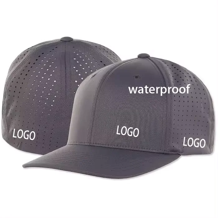rubber pvc logo rope baseball cap waterproofing materials summer laser ...