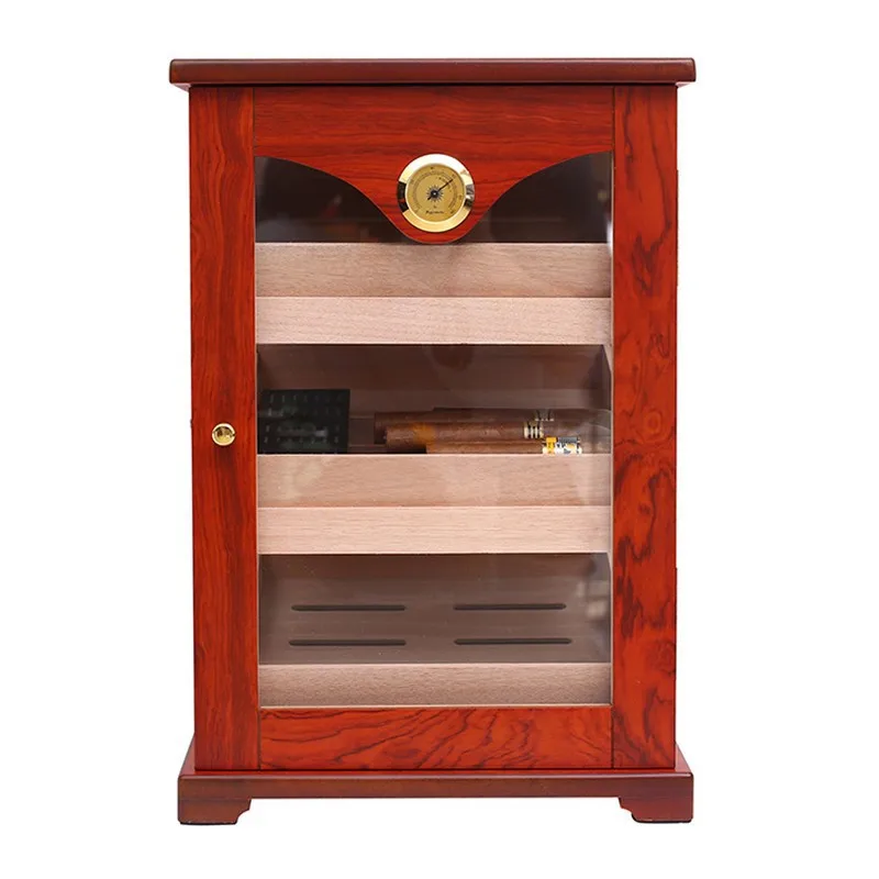 Wood Cigar Showcase Rack Display Humidors Luxury Large Capacity High ...