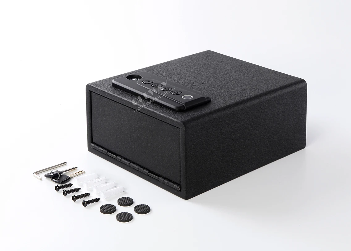 Biometric Safe Box Front Open Digital Safe Fingerprint Box Portable ...