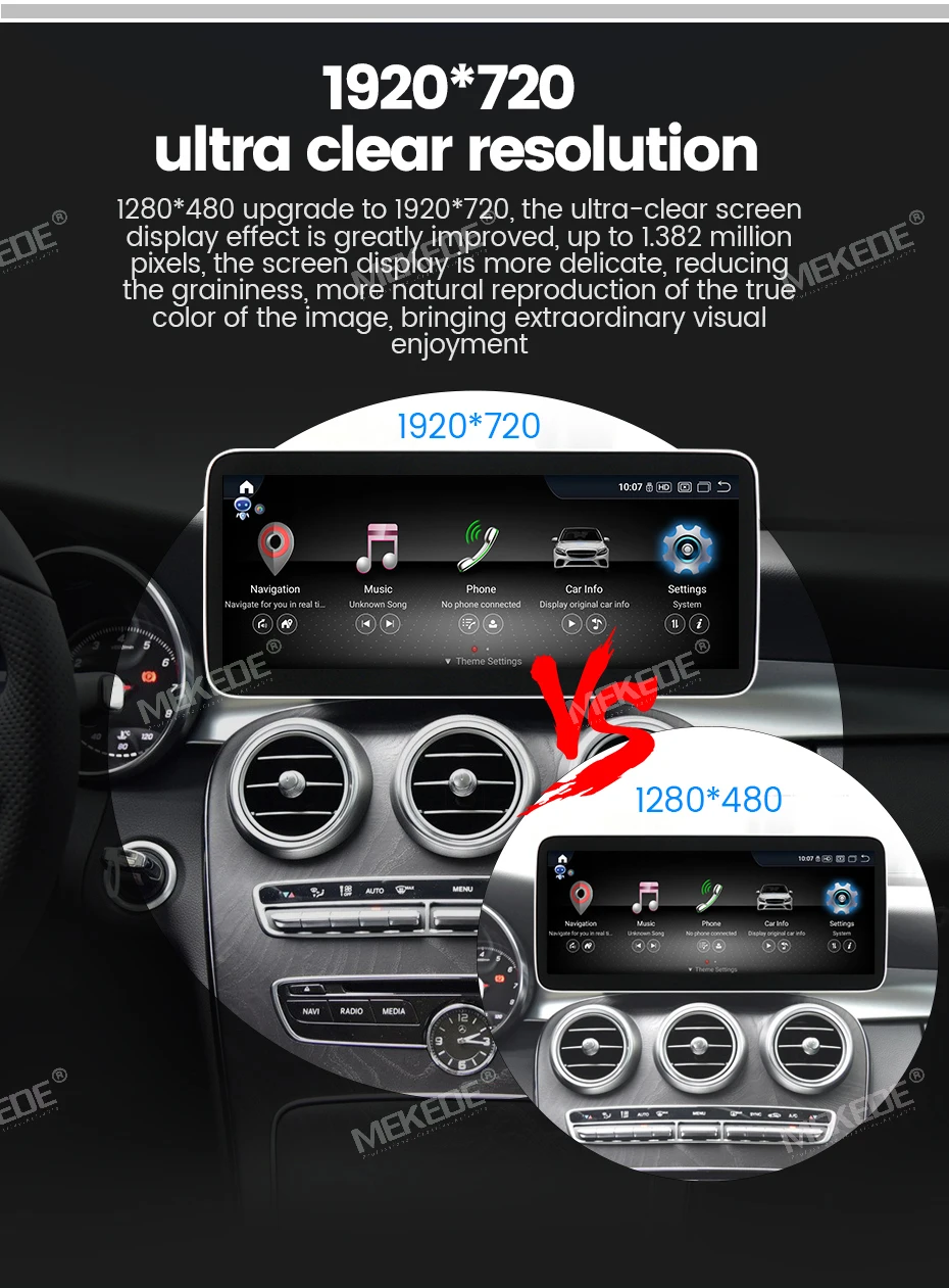 GLC W204 W205 C-Class Android Car Radio DVD Player with GPS, Streaming ...