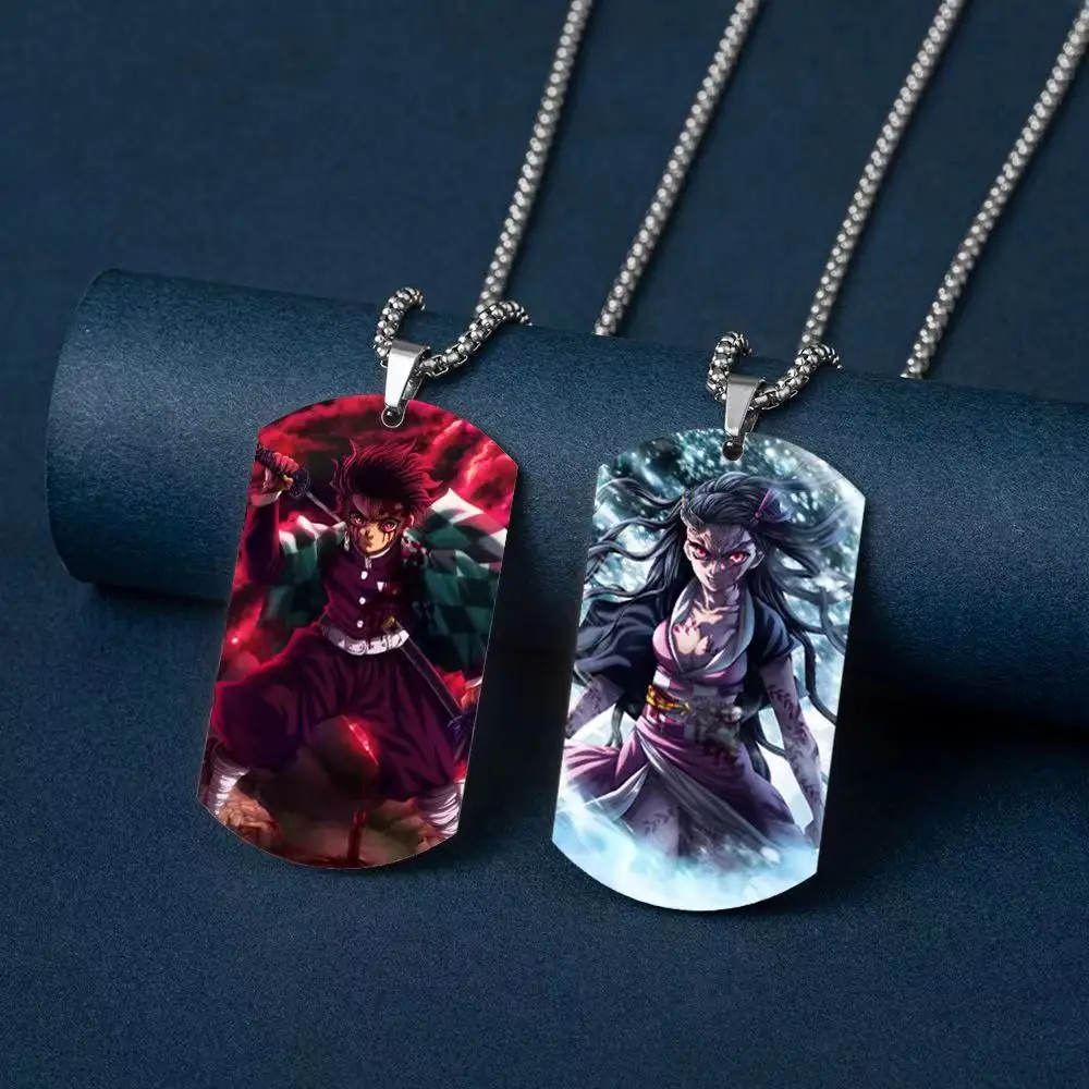 Anime Acrylic Keychains - Collectible Demon Slayer Necklaces