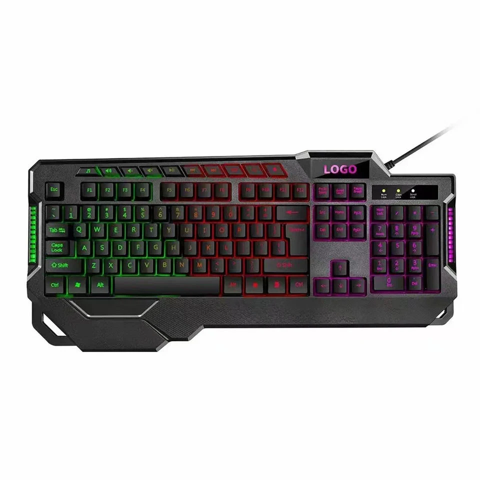 Radium characters glow 104Key gaming keyboard with Large hand rest ...
