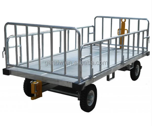 Airport Aviation Four Rails Baggage Trolley Barrow Cargo Trailer - GW ...